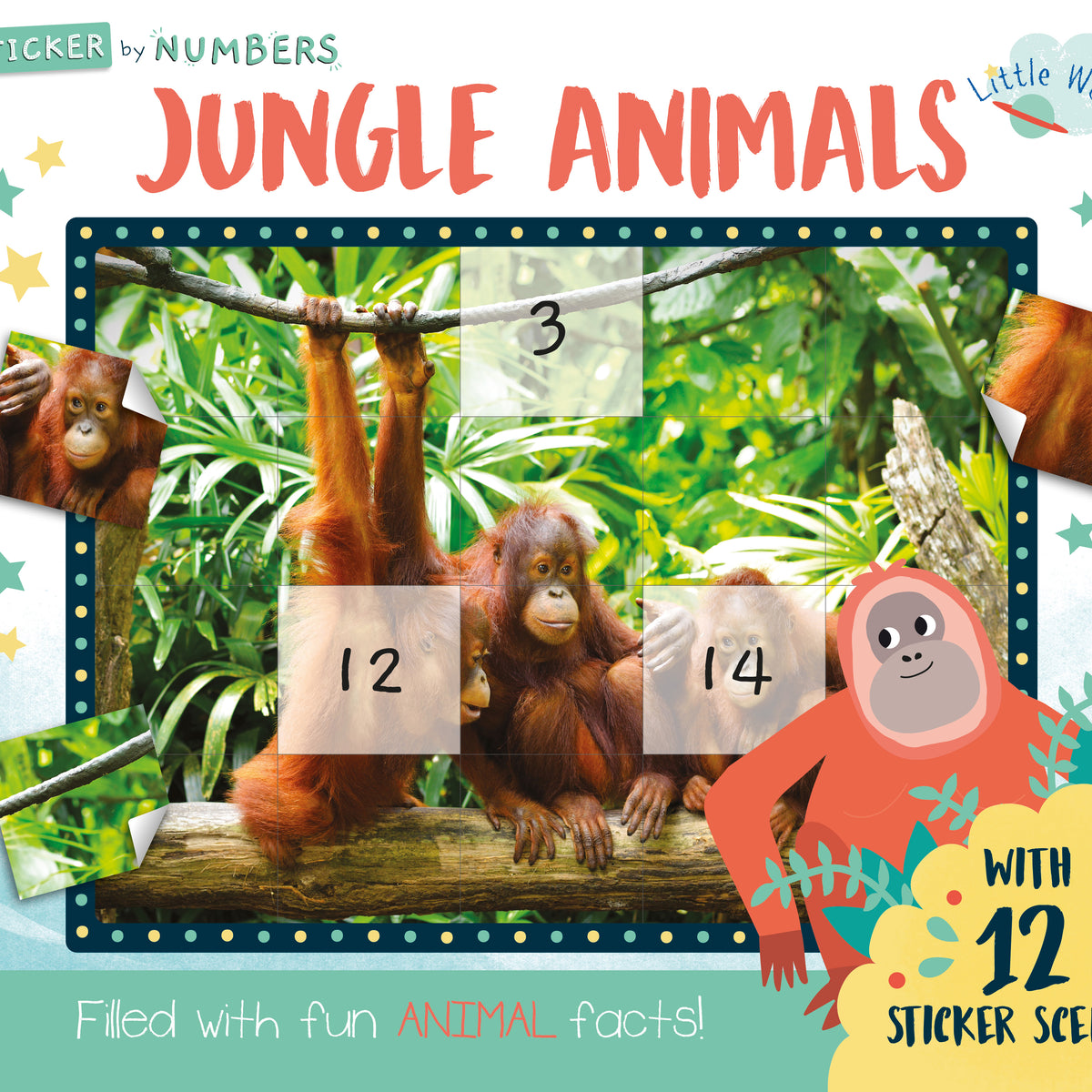 Jungle Animals - Children’s Sticker By Number Activity Book – Robert ...