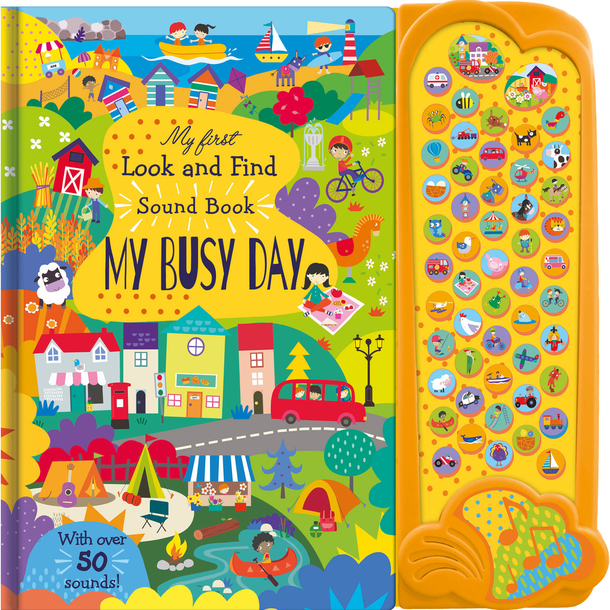 My First Look and Find Busy Day - Children's 50 Button Sound Book ...
