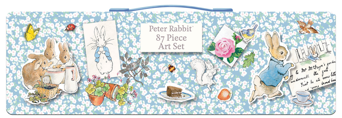 Peter Rabbit Children’s 87 Piece Art Set – Includes Paints, Pens, and ...