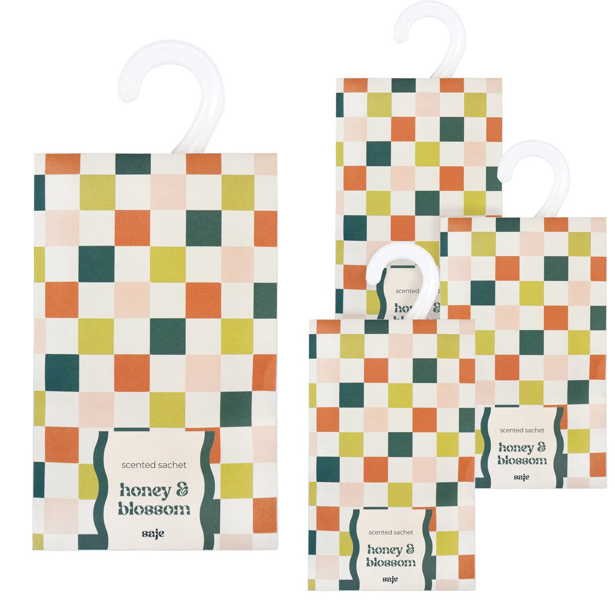 Saje Scented Hanging Sachet - Set of 4 Honey and Blossom - Chess Desig – Robert Frederick