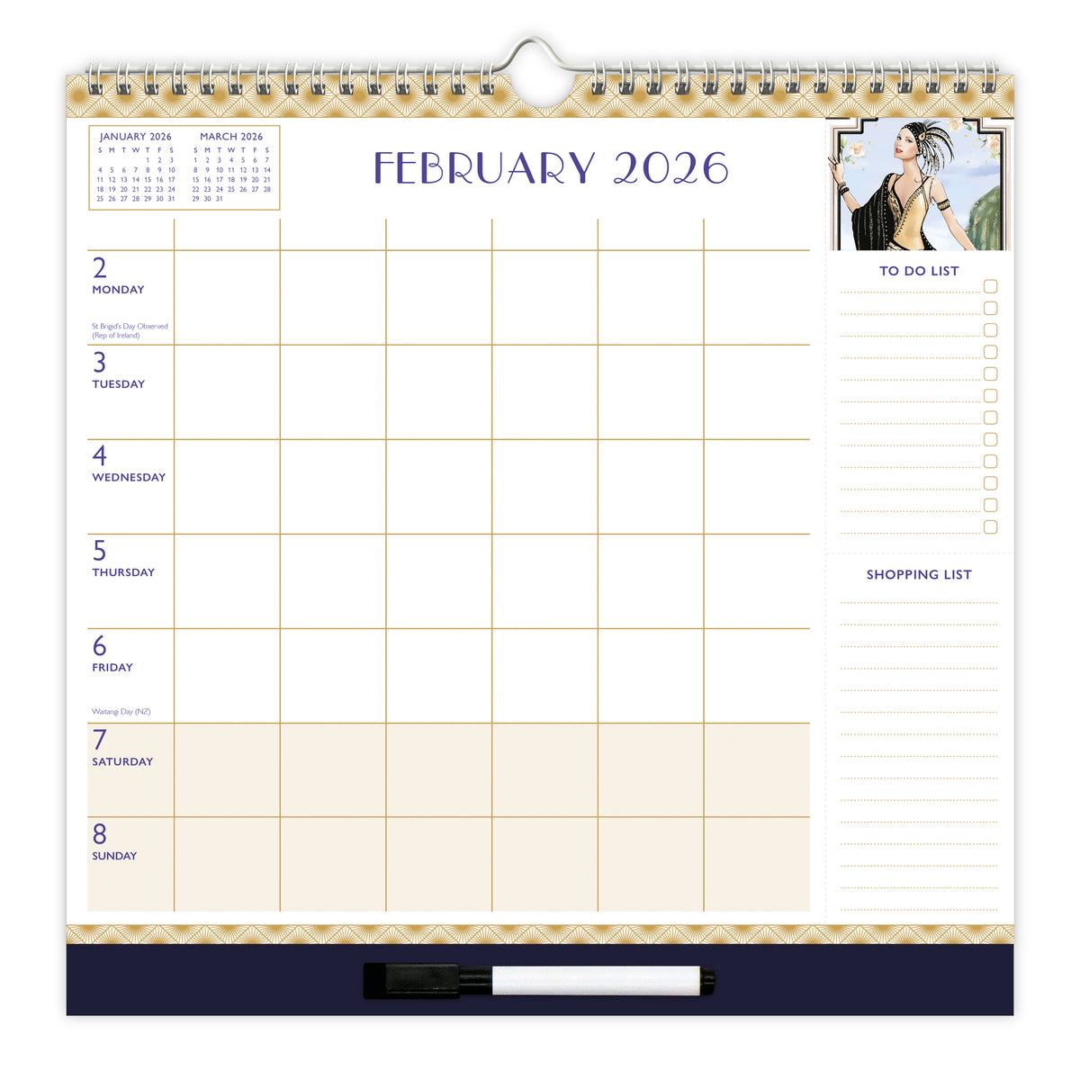 Claire Coxon Art Deco 2026 Calendars, Planners & Diaries – Robert Frederick