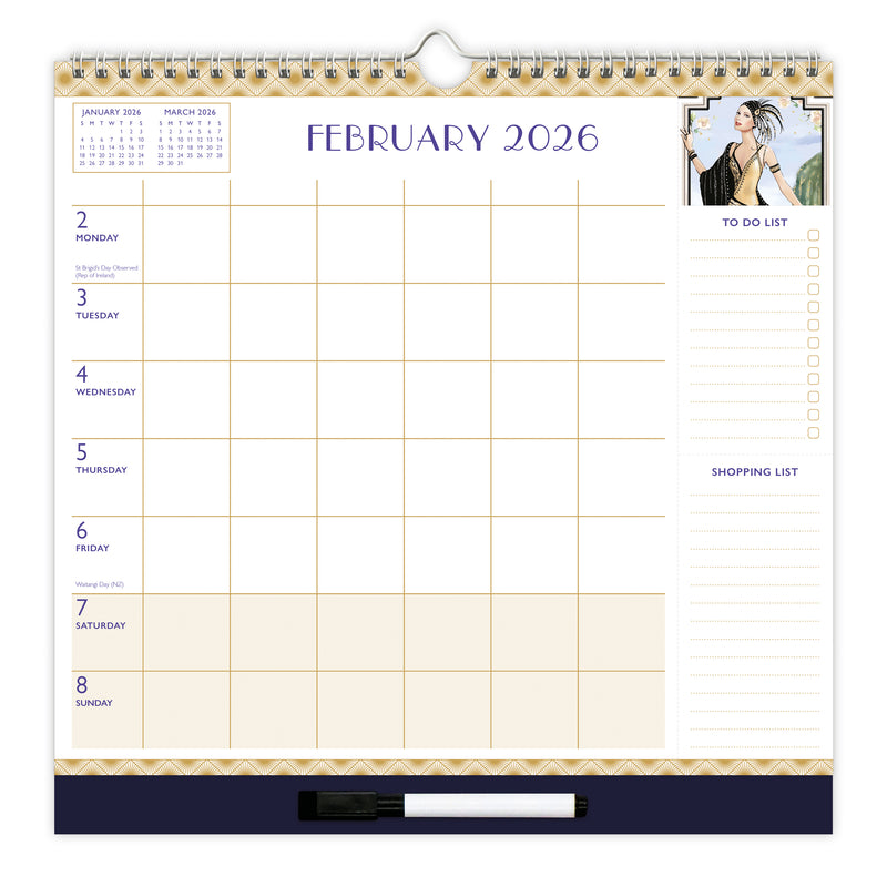 Claire Coxon Art Deco 2026 Calendars, Planners & Diaries – Robert Frederick