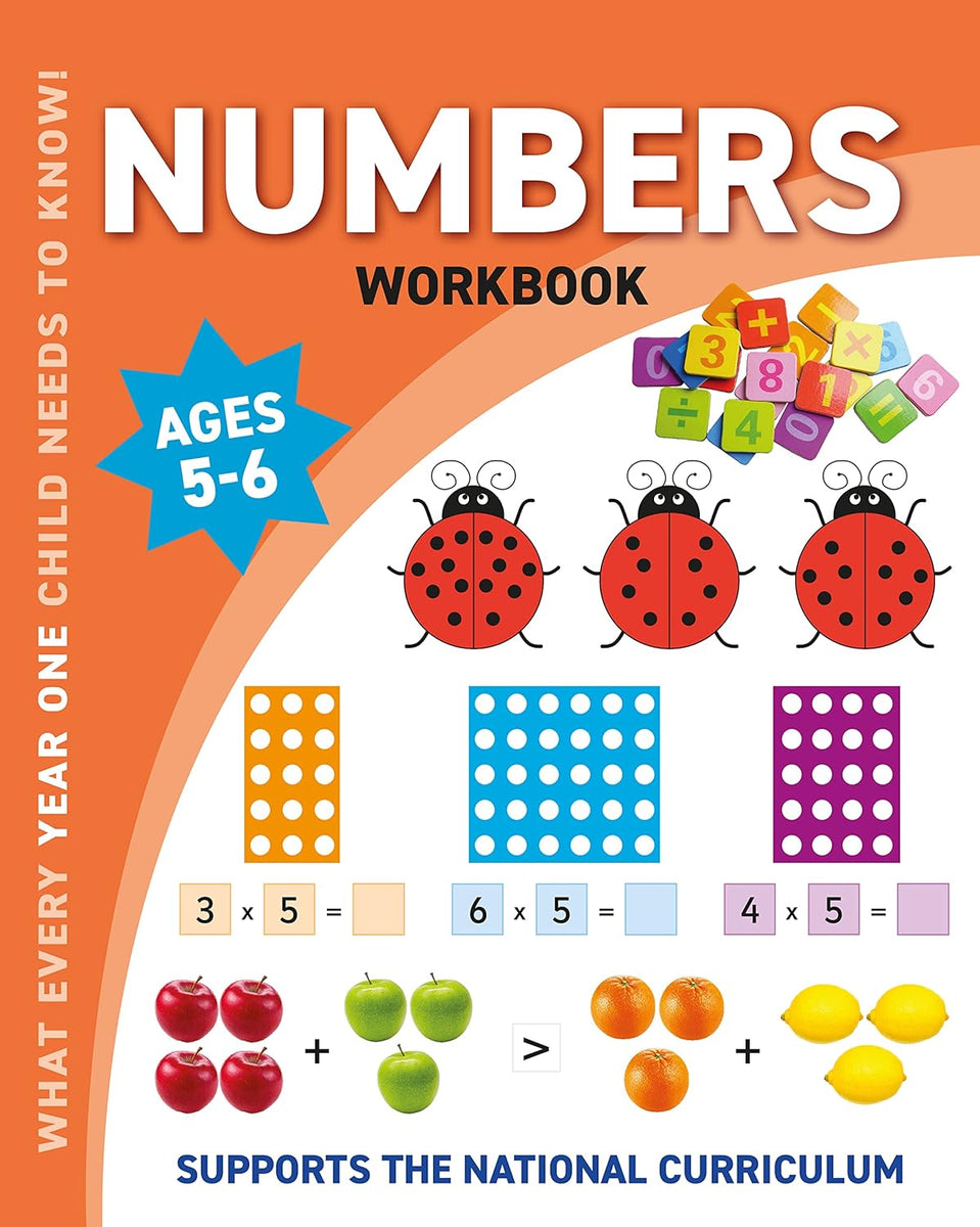 Children's Numbers Workbook – Year One Ages 5 to 6 Years – Robert Frederick
