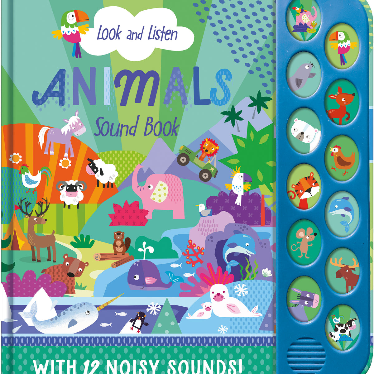 Look and Listen Animals - Children's 12 Button Sound Book – Robert ...