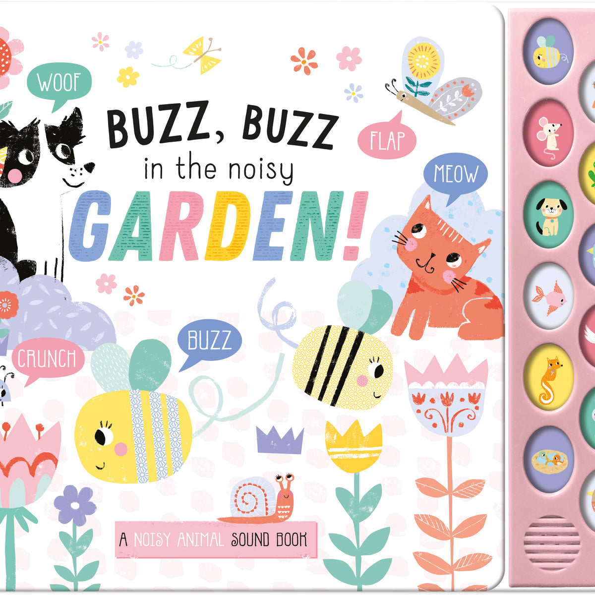 Buzz Buzz In The Noisy Garden - Children's 12 Button Sound Book ...