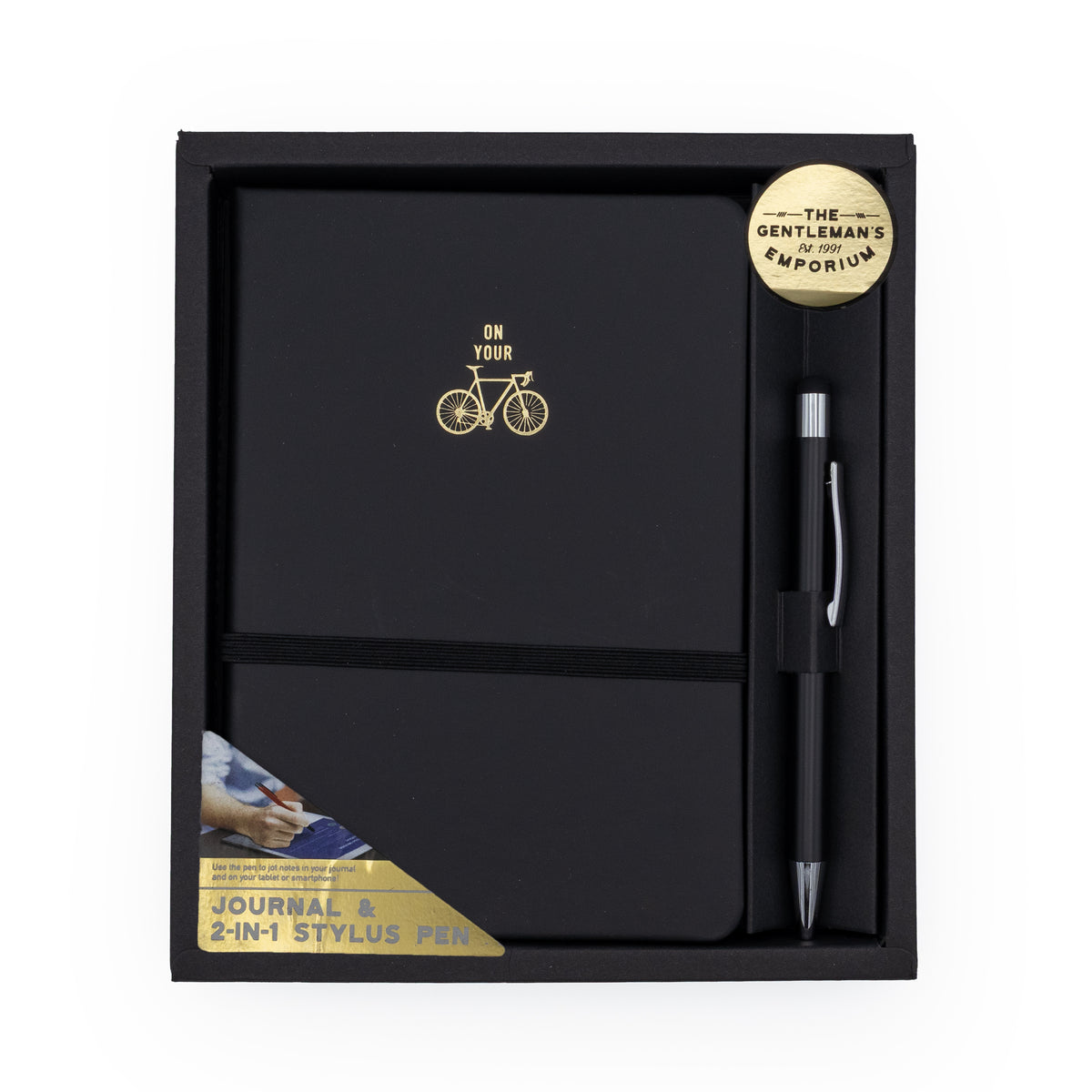Gentlemen’s Emporium Notebook & Pen Set – On Your Bike Cover Design ...