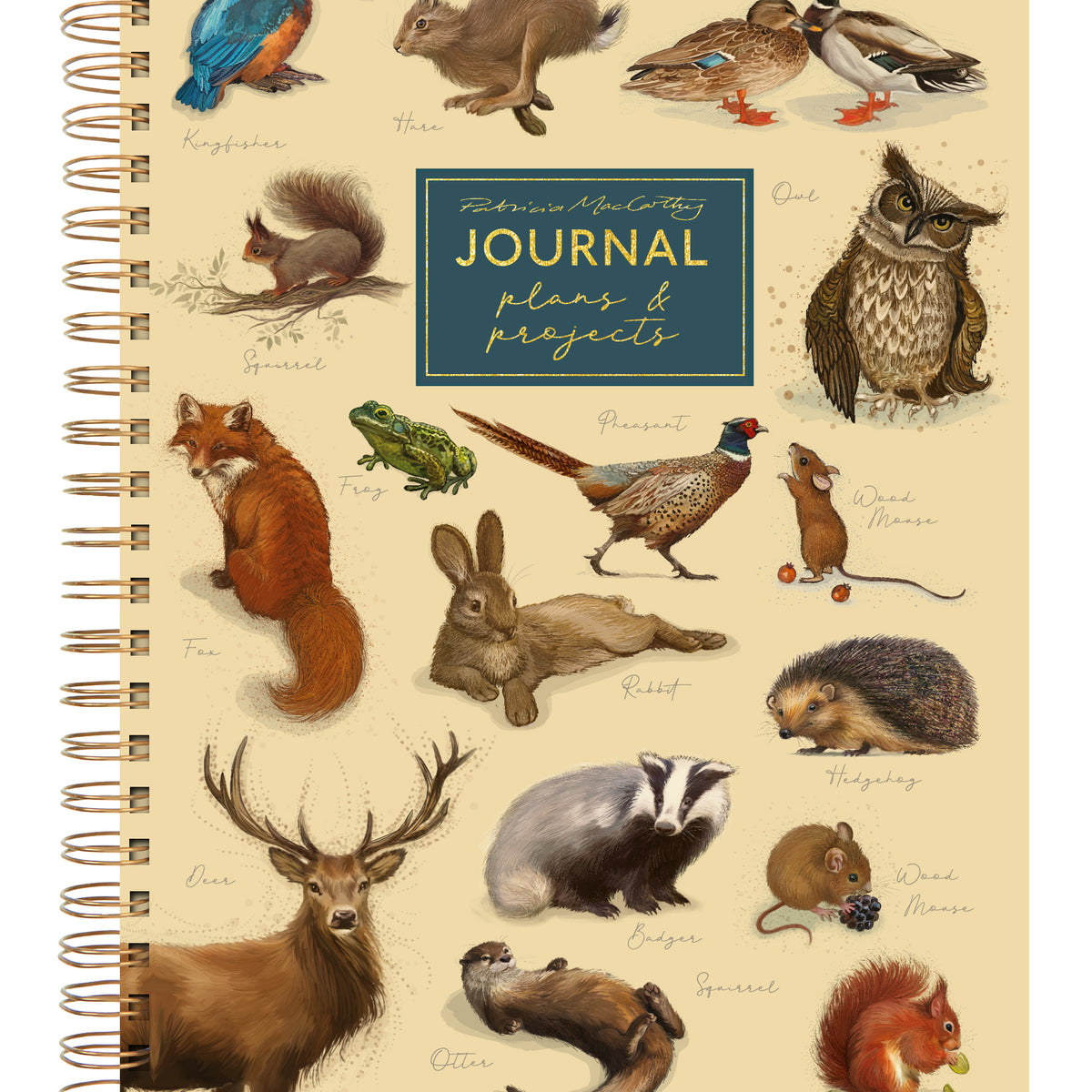 Patricia MacCarthy A5 Notebook With Dividers - Wildlife Design – Robert ...
