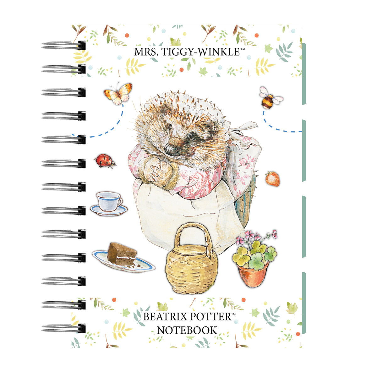 Mrs Tiggy-Winkle A5 Wired Notebook With Dividers – Robert Frederick