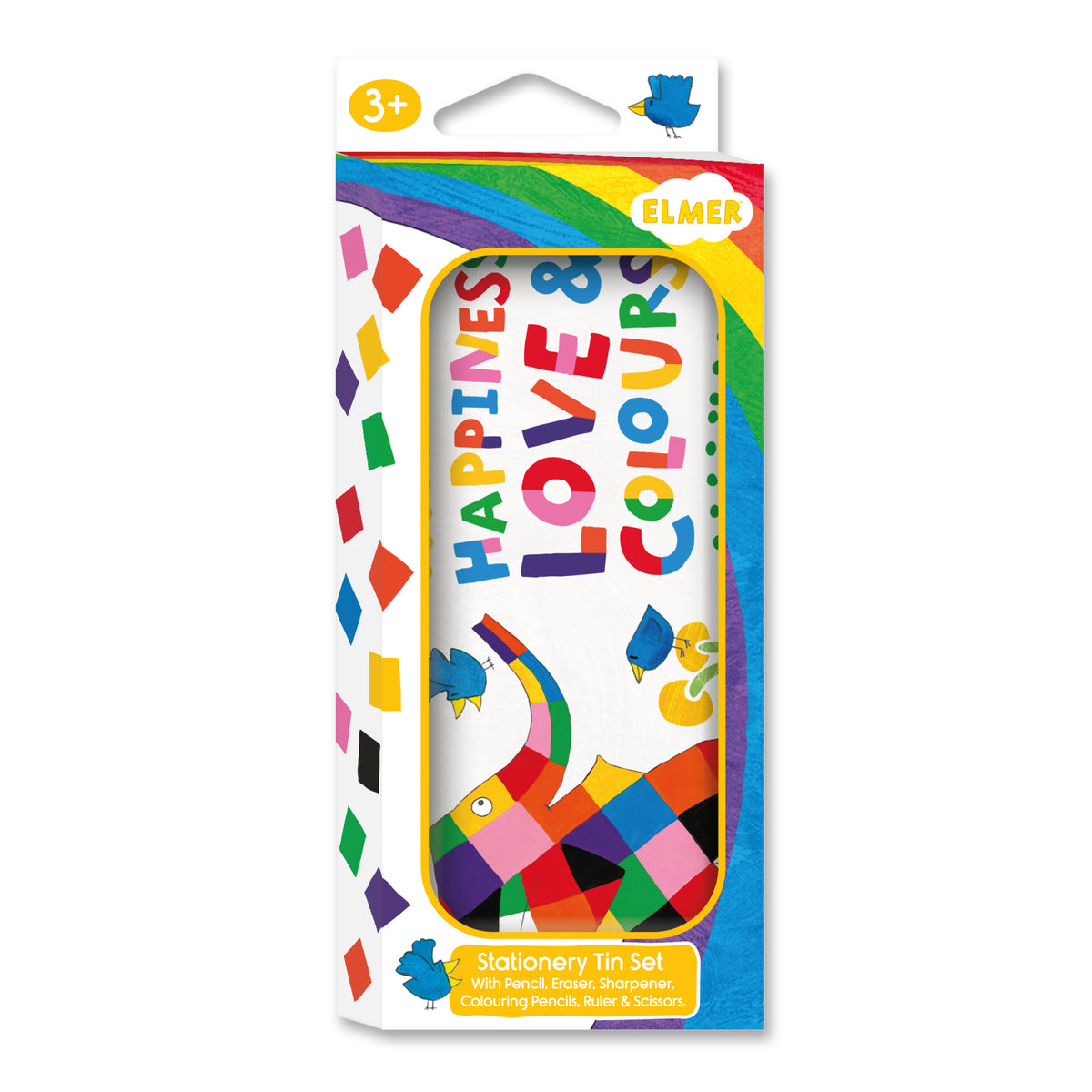 Elmer Children’s Stationery Tin Set - First School Stationery Set For ...