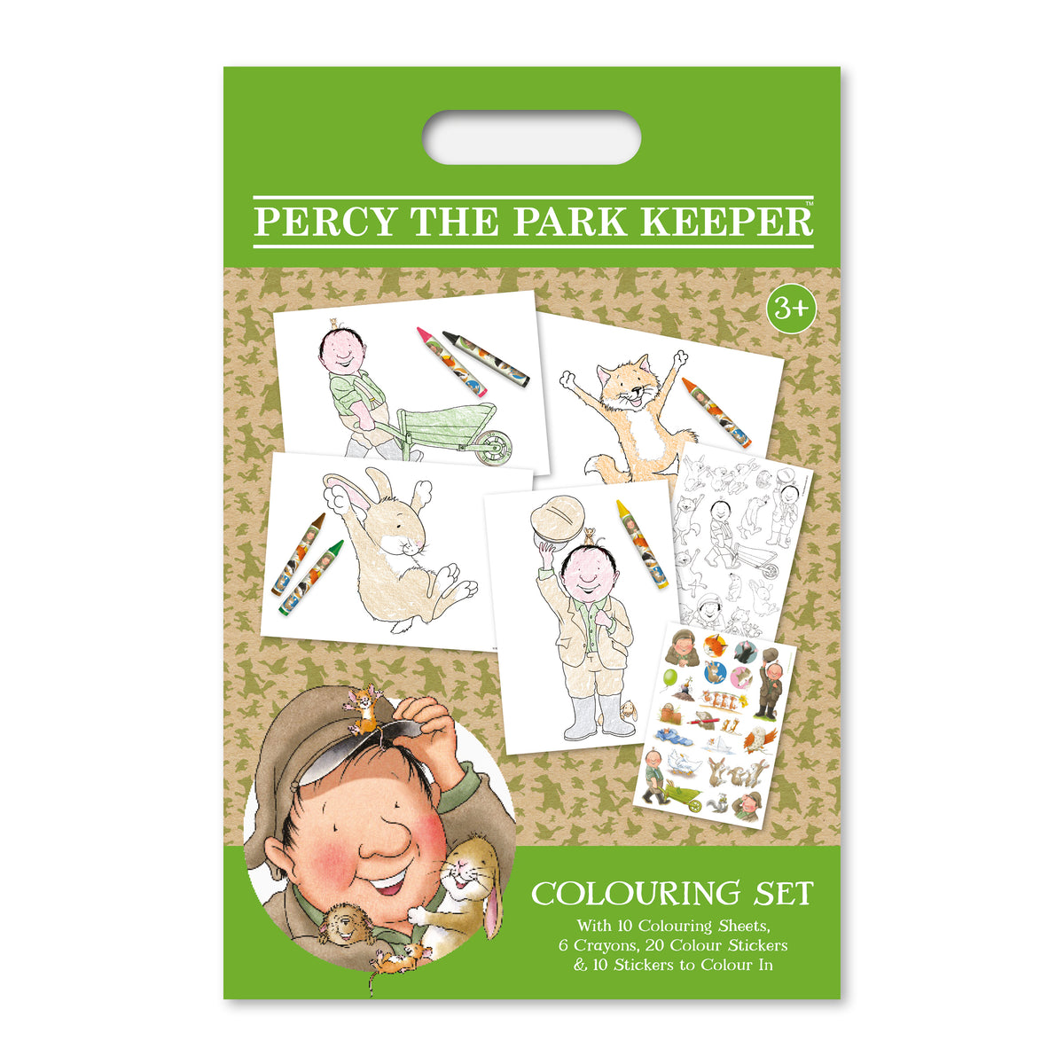 Percy The Park Keeper Children's Colouring Set - Includes Crayons and ...