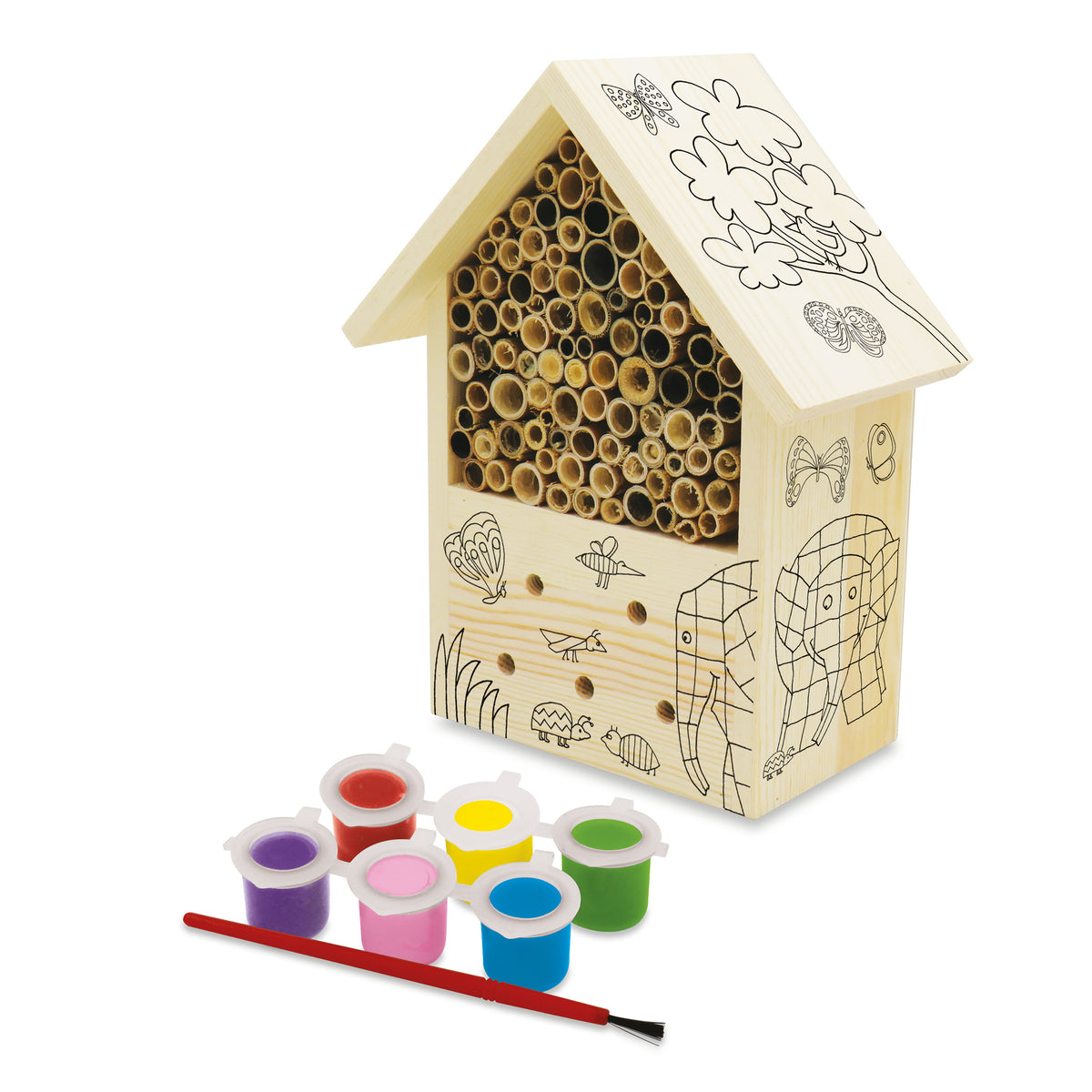 Elmer Paint Your Own Bug Hotel - Children's Craft Kit – Robert Frederick