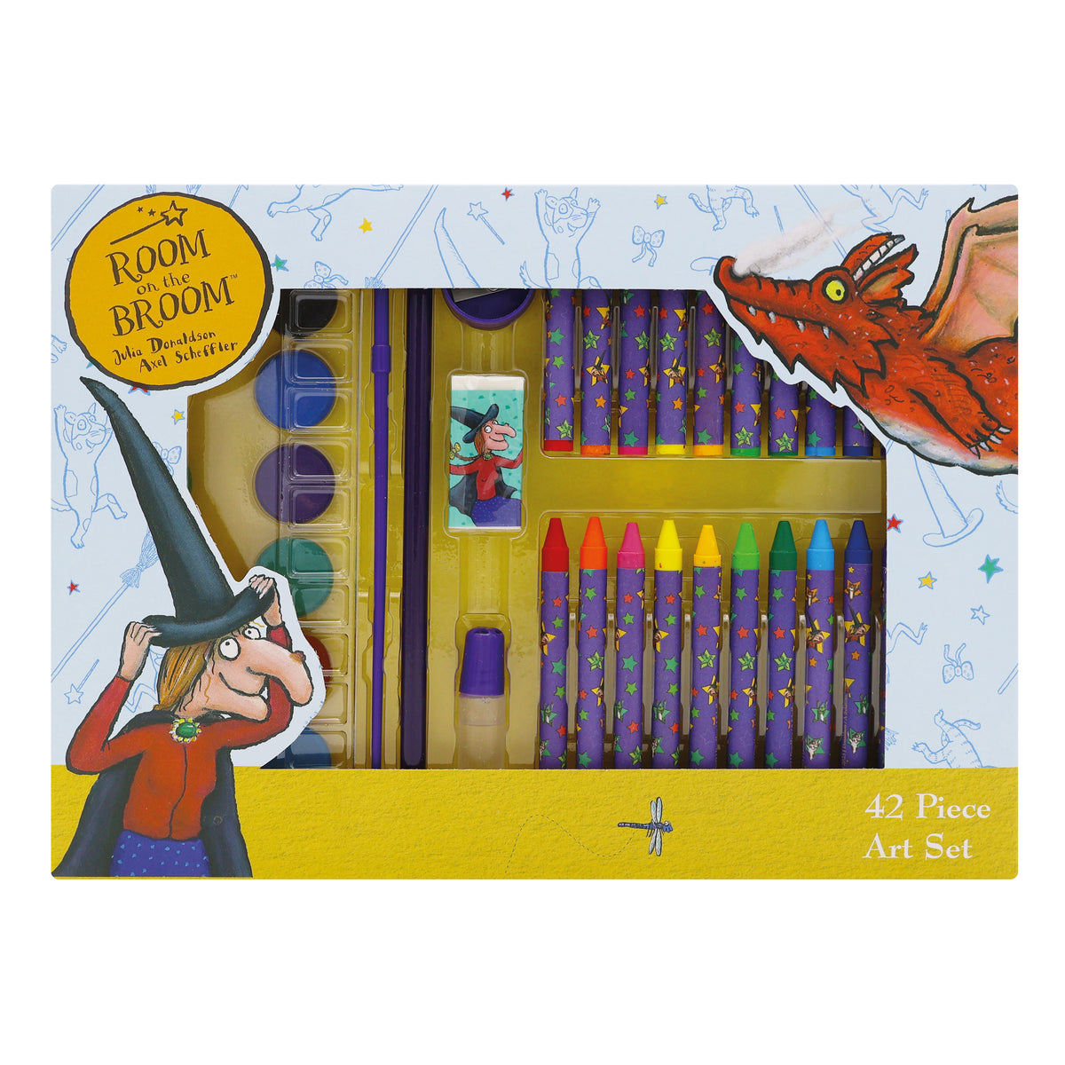 Room On The Broom Children's 42 Piece Art Set - For Ages 3 to 8 Years ...