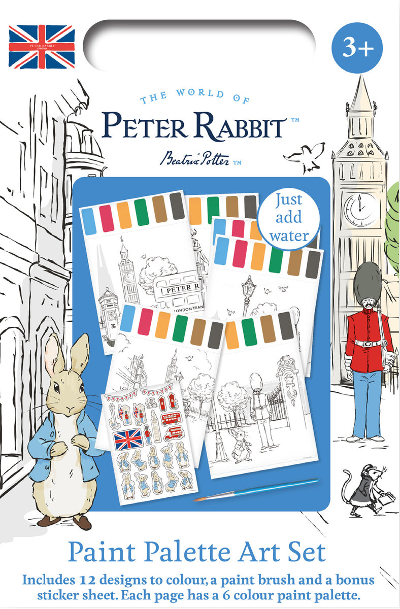 Peter Rabbit Paint Palette Art Set - For Ages 3 to 8 Years - Just Add ...