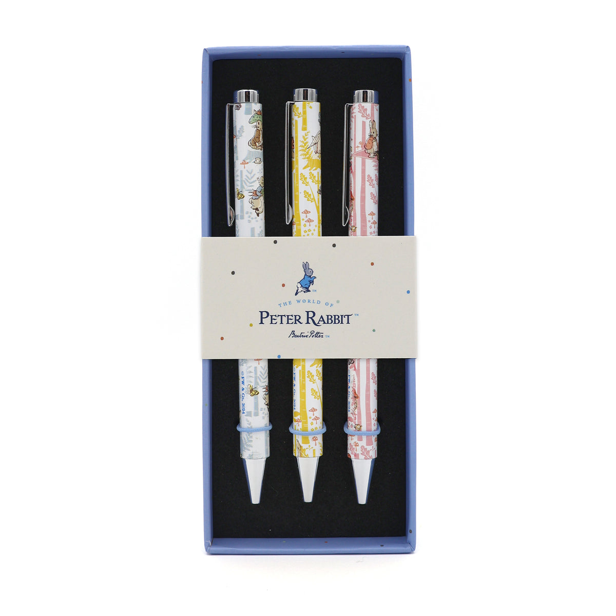 Peter Rabbit Forest Picnic Ballpoint Pens in Gift Box – Set of 3 Pens ...
