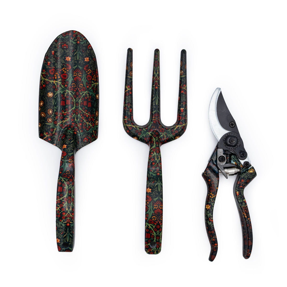 Orange Grove Fork, Trowel and Secateurs Garden Tool Set - William Morr ...