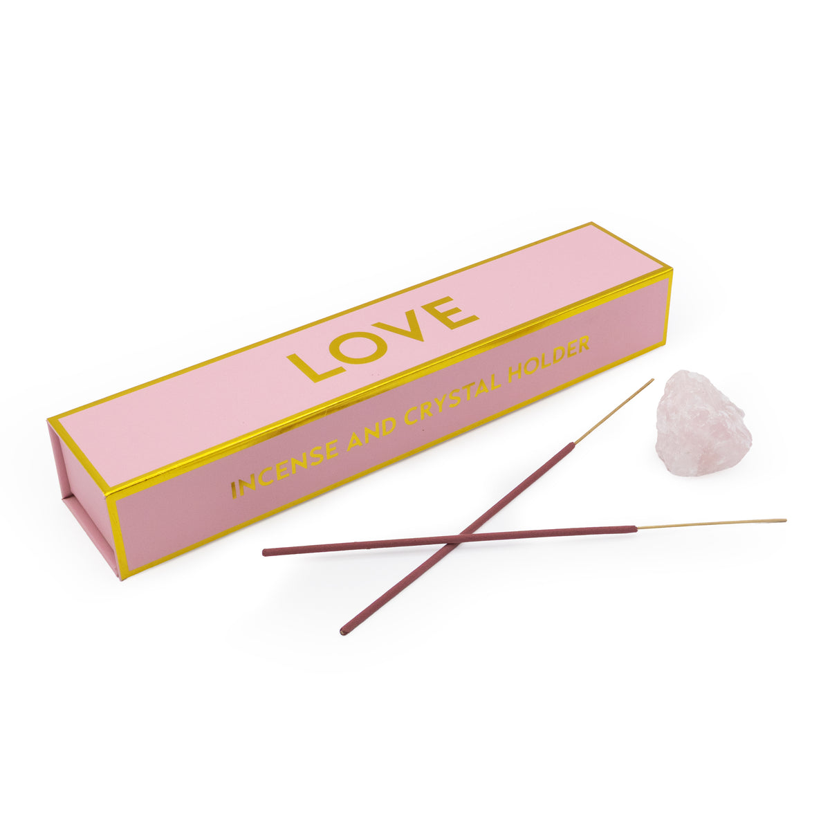 Love Incense & Rose Quartz Crystal Holder Set – Robert Frederick