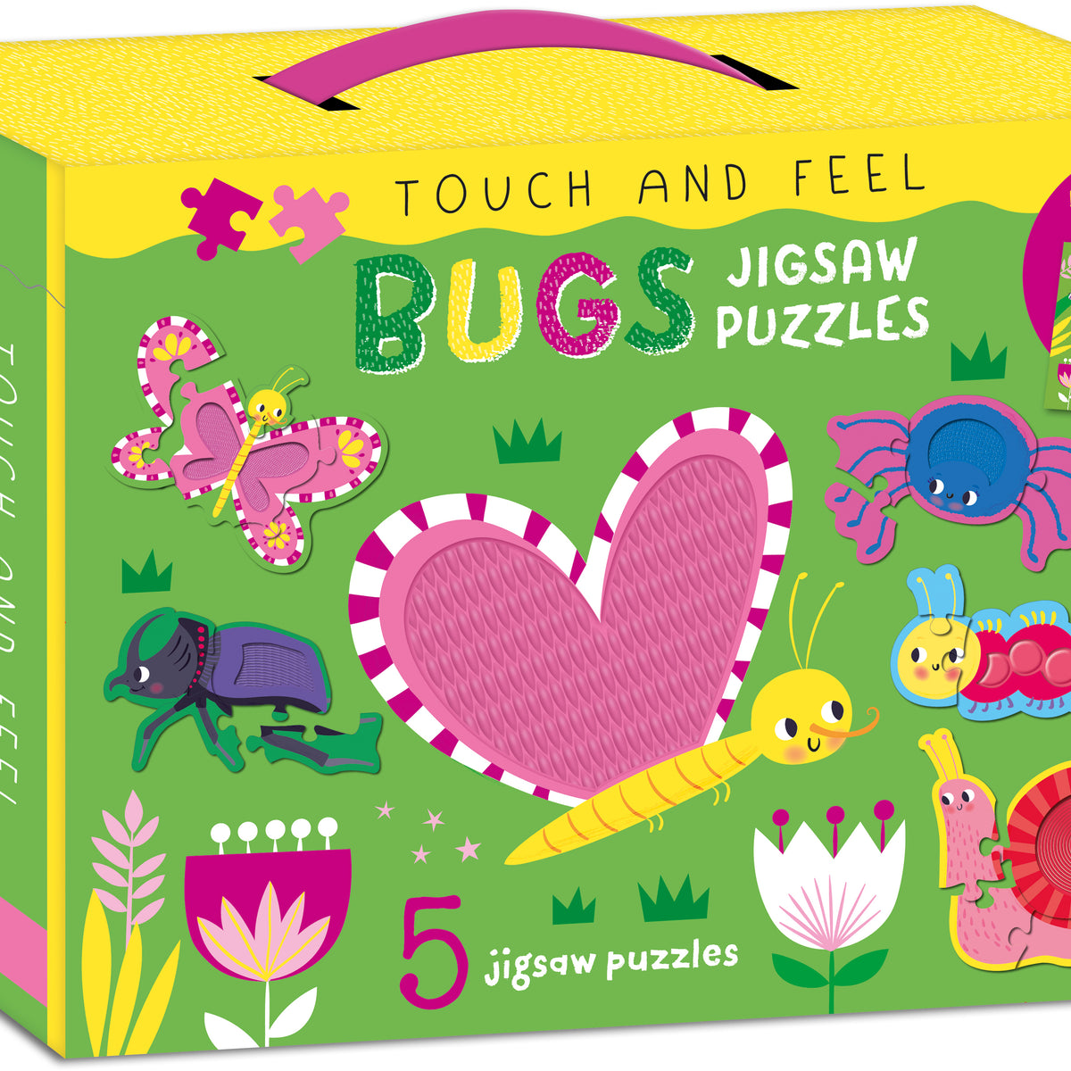 Touch and Feel Puzzle and Board Book Set - Bugs - Tactile Fun For Chil ...