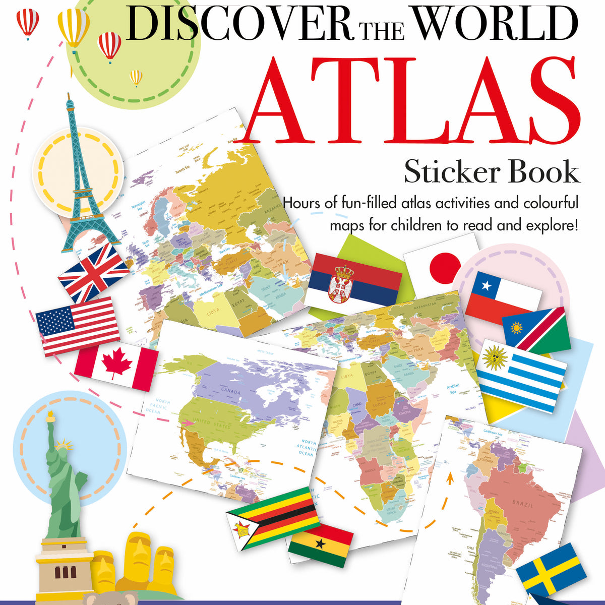 Discover The World Atlas Sticker Book - Find, Stick and Learn – Robert ...